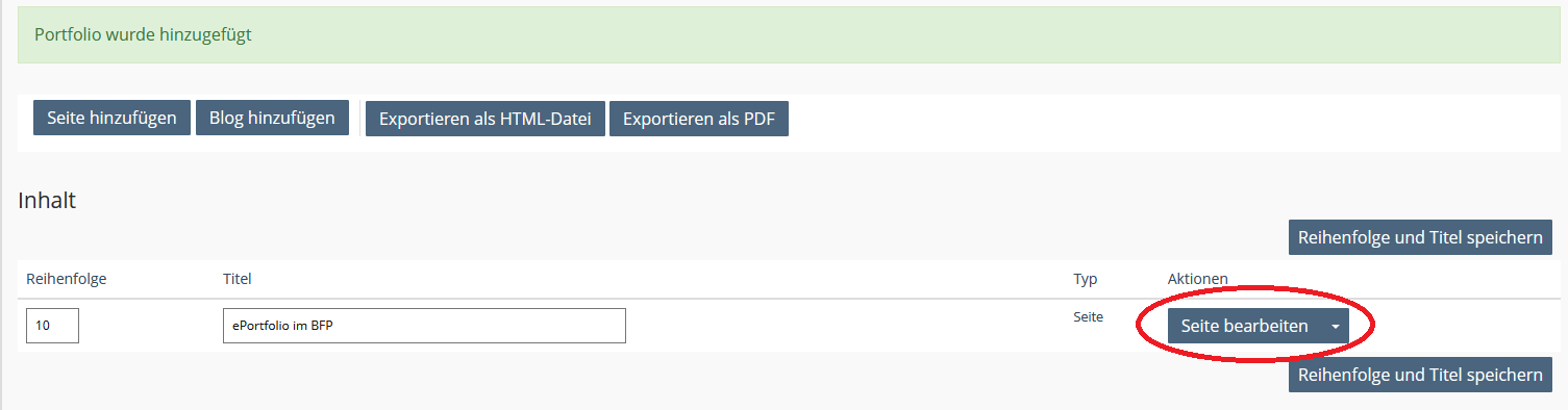 Letzte Schritte - ZfL Lernen