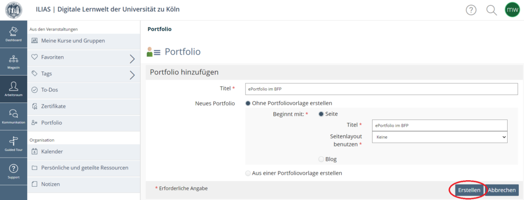 FAQ ePortfolio - ZfL Lernen